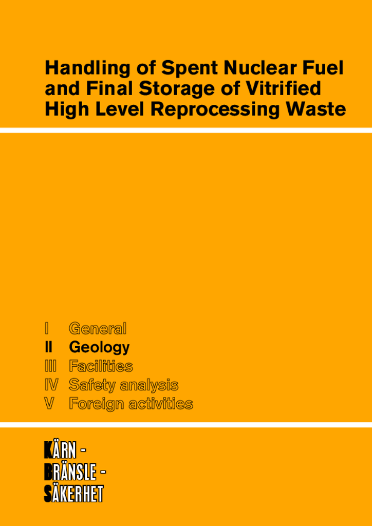 KBS 1 – Handling of spent nuclear fuel and final storage of vitrified ...