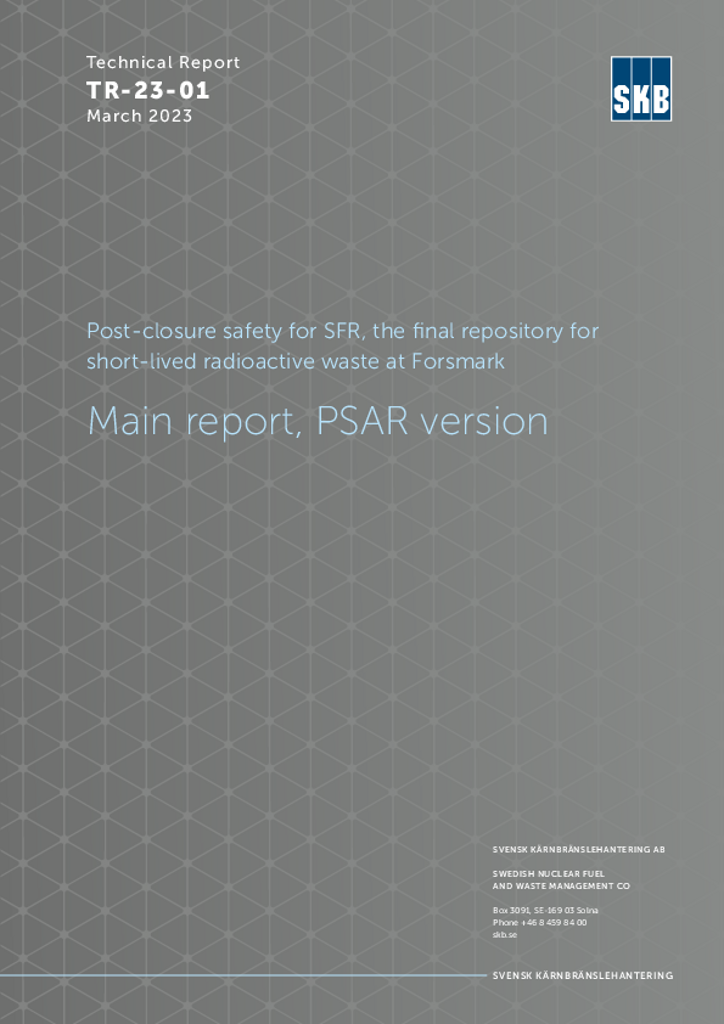 Post-closure safety for SFR, the final repository for short-lived ...