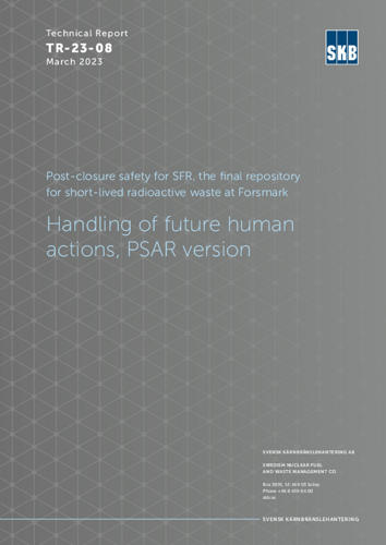Post-closure safety for SFR, the final repository for short-lived ... Post-closure safety for SFR, the final repository for short-lived ...
