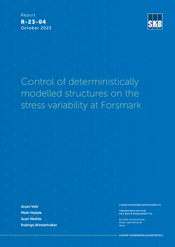 Control of deterministically modelled structures on the stress ...
