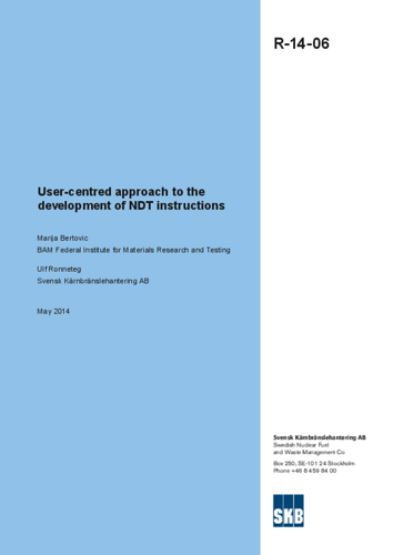 User-centred approach to the development of NDT instructions – SKB.com